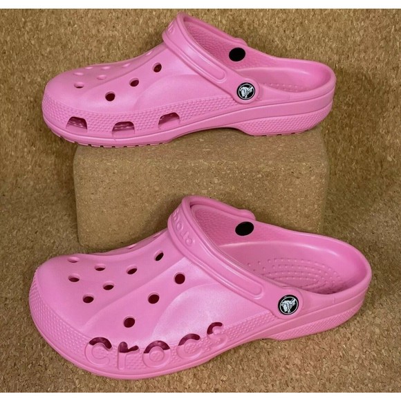 CROCS | Shoes | New Pink Crocs Baya Hot Pink Clog Sandals Comfort ...